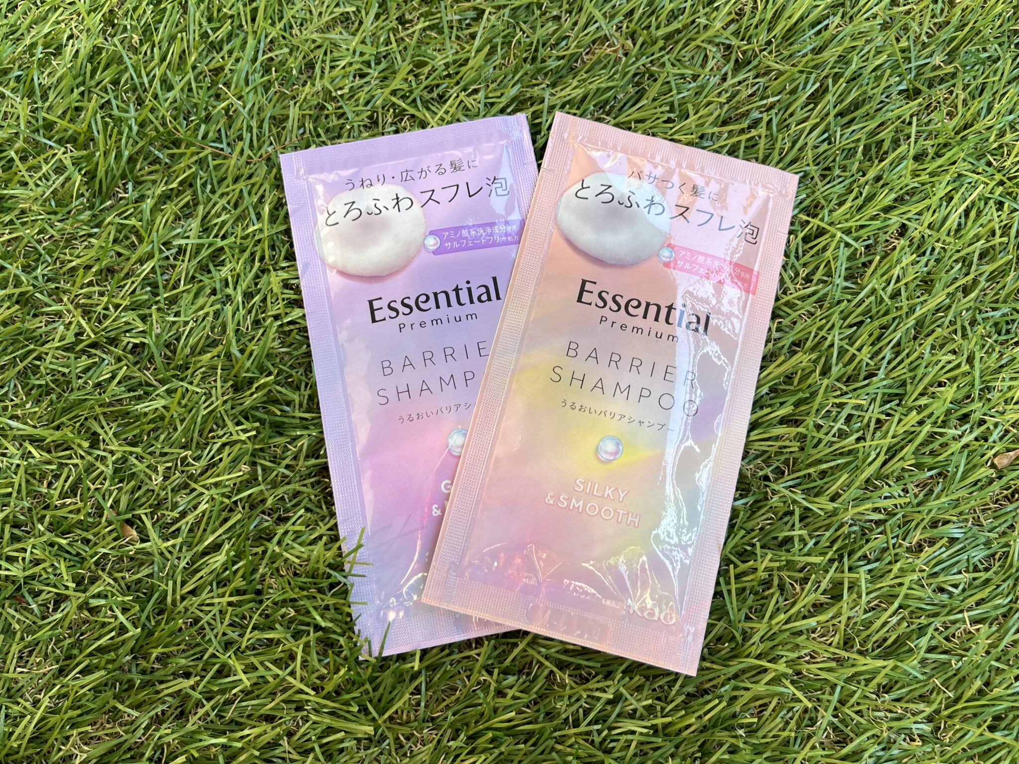 エッセンシャルプレミアムバリアシャンプーはどれがオススメ？グロウ＆モイストとシルキー＆スムースの2種類の違いを徹底比較！｜HAGEDE BLOG（ハゲデブログ）